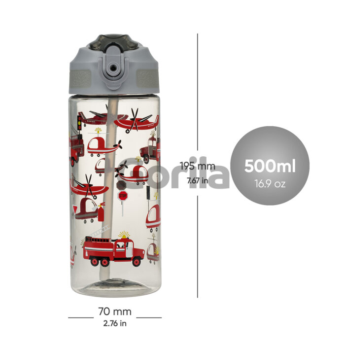 Tritanová fľaša na nápoje so slamkou Baagl Záchranári za 13,05€ | Gorila