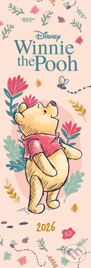 Oficiální nástěnný kalendář 2026 Winnie The Pooh|Medvídek Pú (14,4 x 42 ...